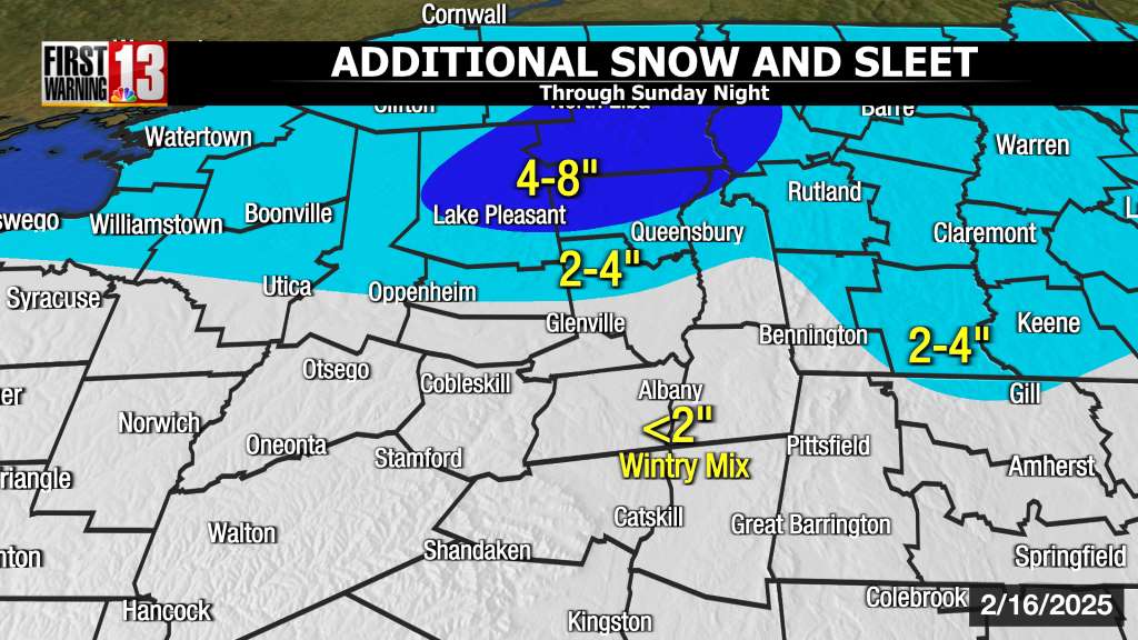 First Warning Snow and Sleet Forecast - WNYT.com NewsChannel 13